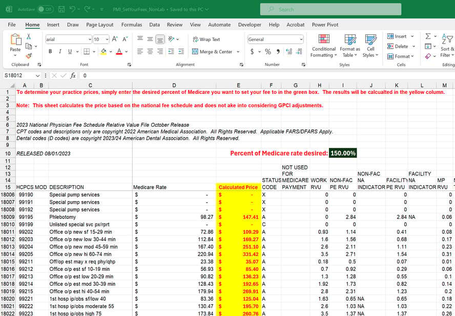 Set Your Practice Fees